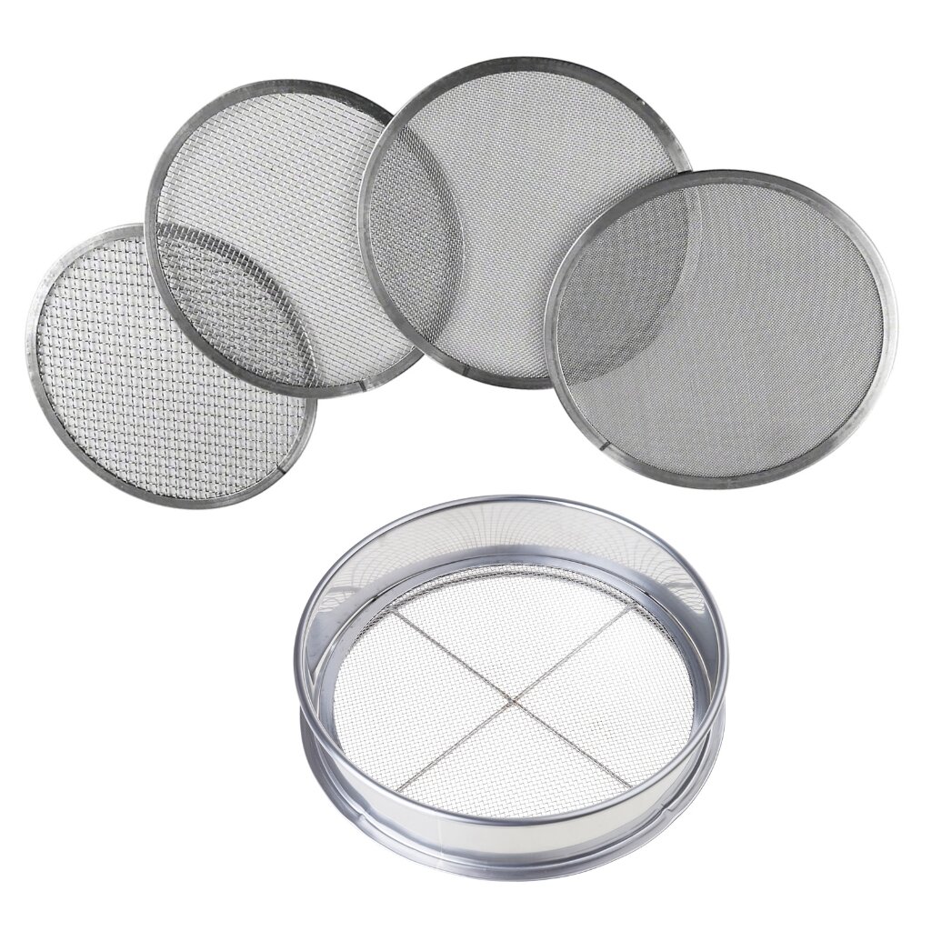 Прочный Набор Просеивателей Садового грунта из нержавеющей Стали с возможностью установки нескольких Сеток