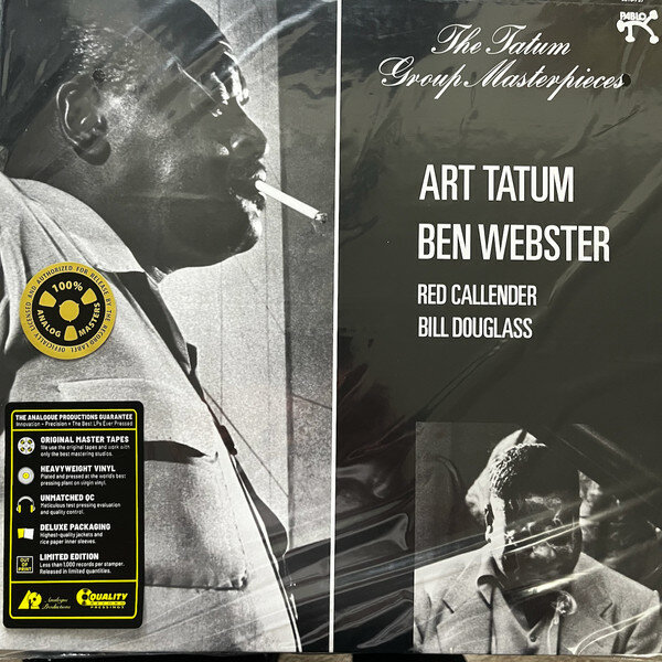 Art Tatum, Ben Webster, Red Callender, Bill Douglass - The Tatum Group Masterpieces USA, Analogue Productions 2025 новая виниловая пластинка
