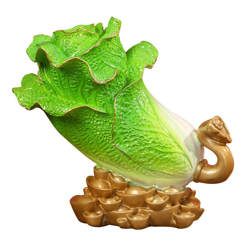 Китайский стиль resin art piece с мотивом ruyi и капуста для открытия бизнеса и подарка