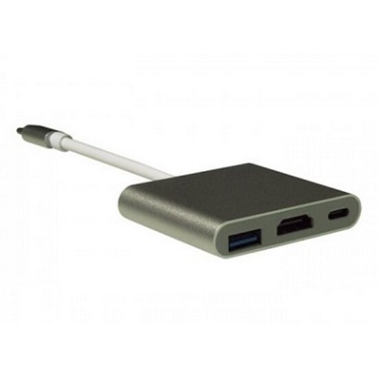 Адаптер Ks-is USB Type C (M) - USB/HDMI/USB Type C (F) (KS-342)