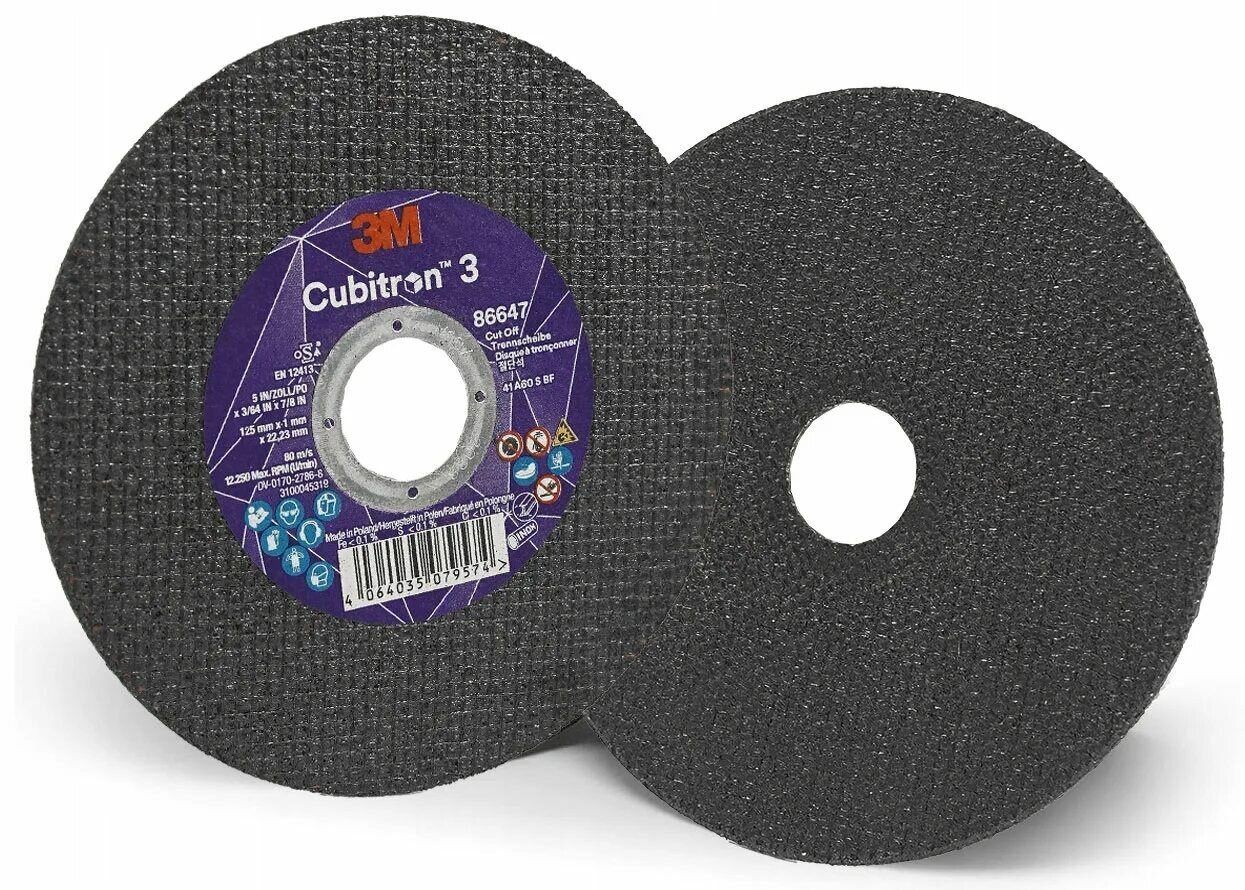 86647 Отрезной круг Cubitron 3 125 мм x 1 мм x 22.3 мм 3М