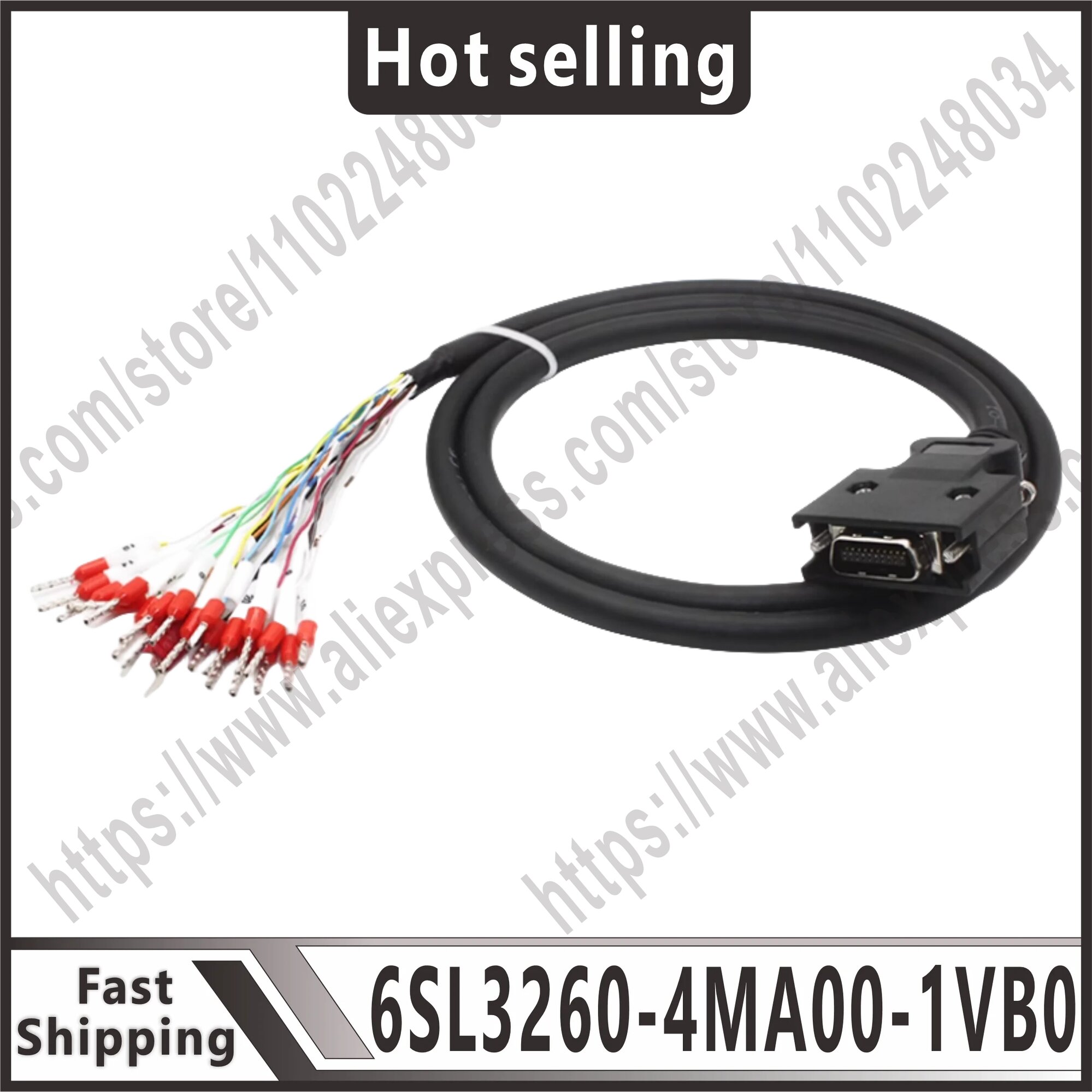 Сборный кабель ввода-вывода для длины V90 (метровый) = 1 метр 6SL3260-4MA00-1VB0, 6SL32604MA001VB0 новый
