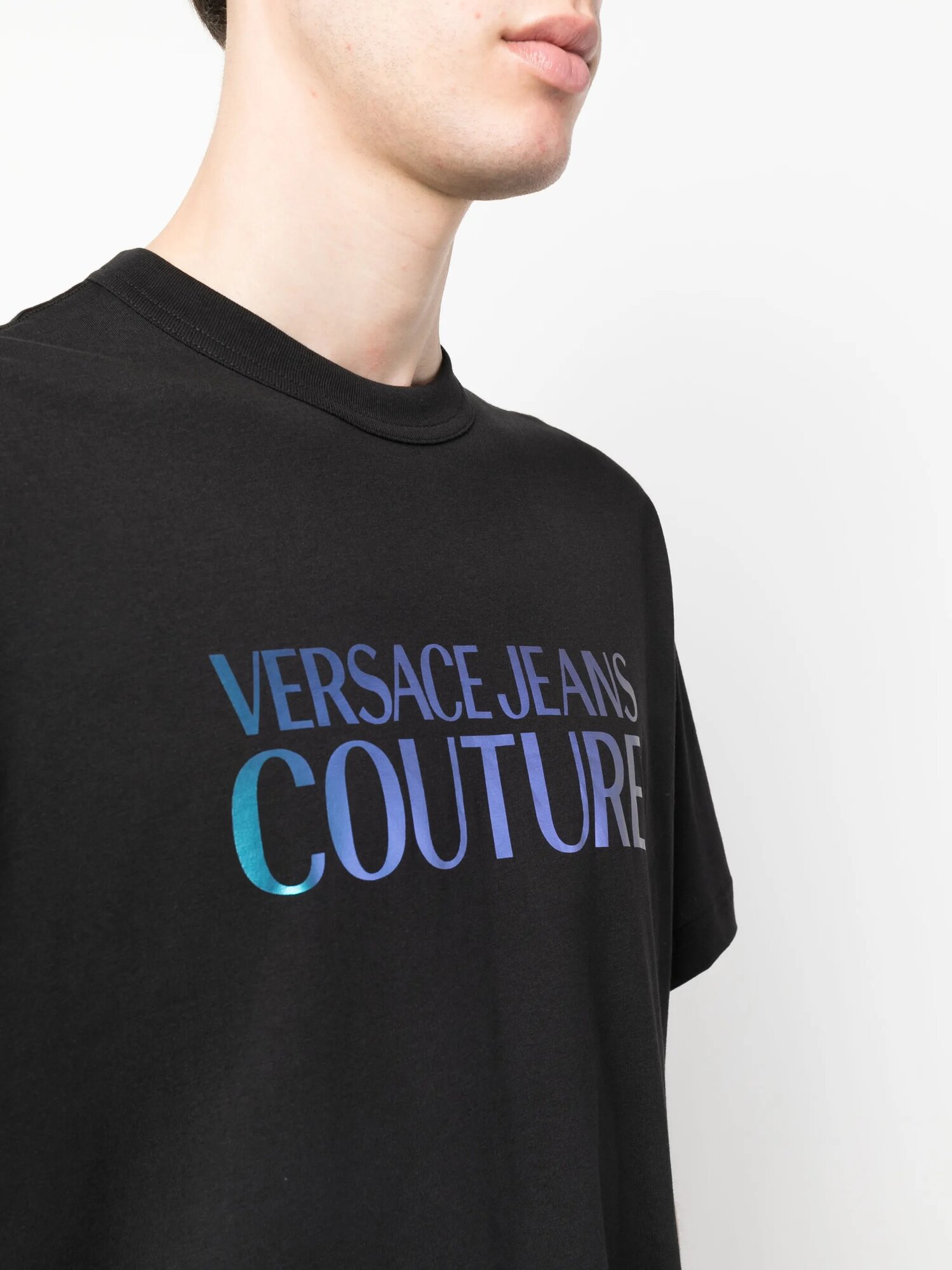 Футболка Versace Jeans Couture, размер 2XL, черный — фото 1