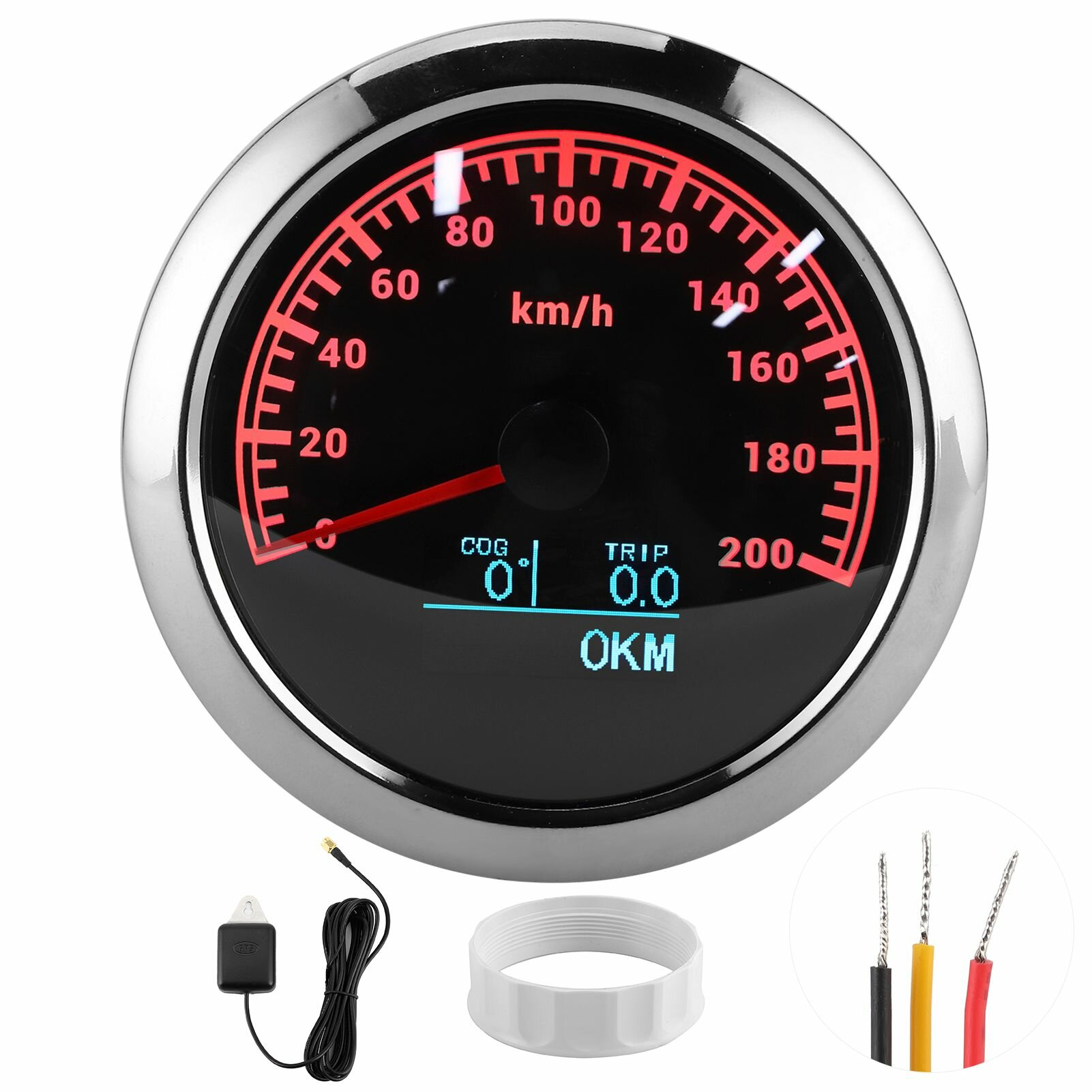 GPS-спидометр 85мм 200км/ч с углом направления