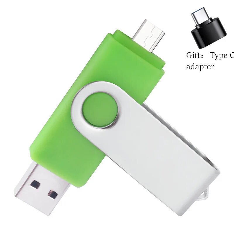 OTG USB флэш-накопитель 64 ГБ 128 ГБ флэш-накопитель Type C usb 2.0 cle usb 256 ГБ 512 ГБ USB-устройство 4 ГБ 8 ГБ 16 ГБ 32 ГБ Память для Micro