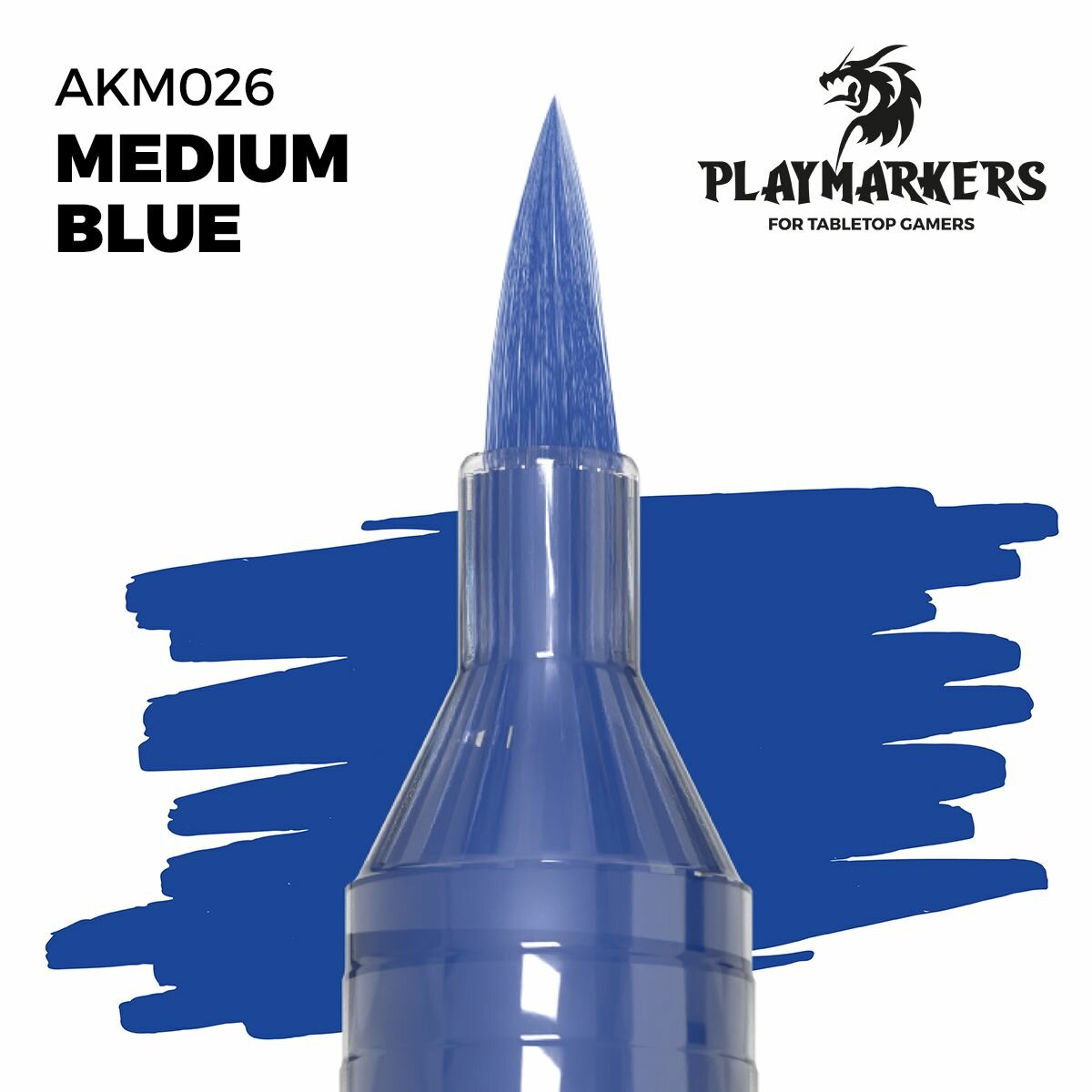 Маркер-кисть AK Playmarker - Medium Blue AKM026