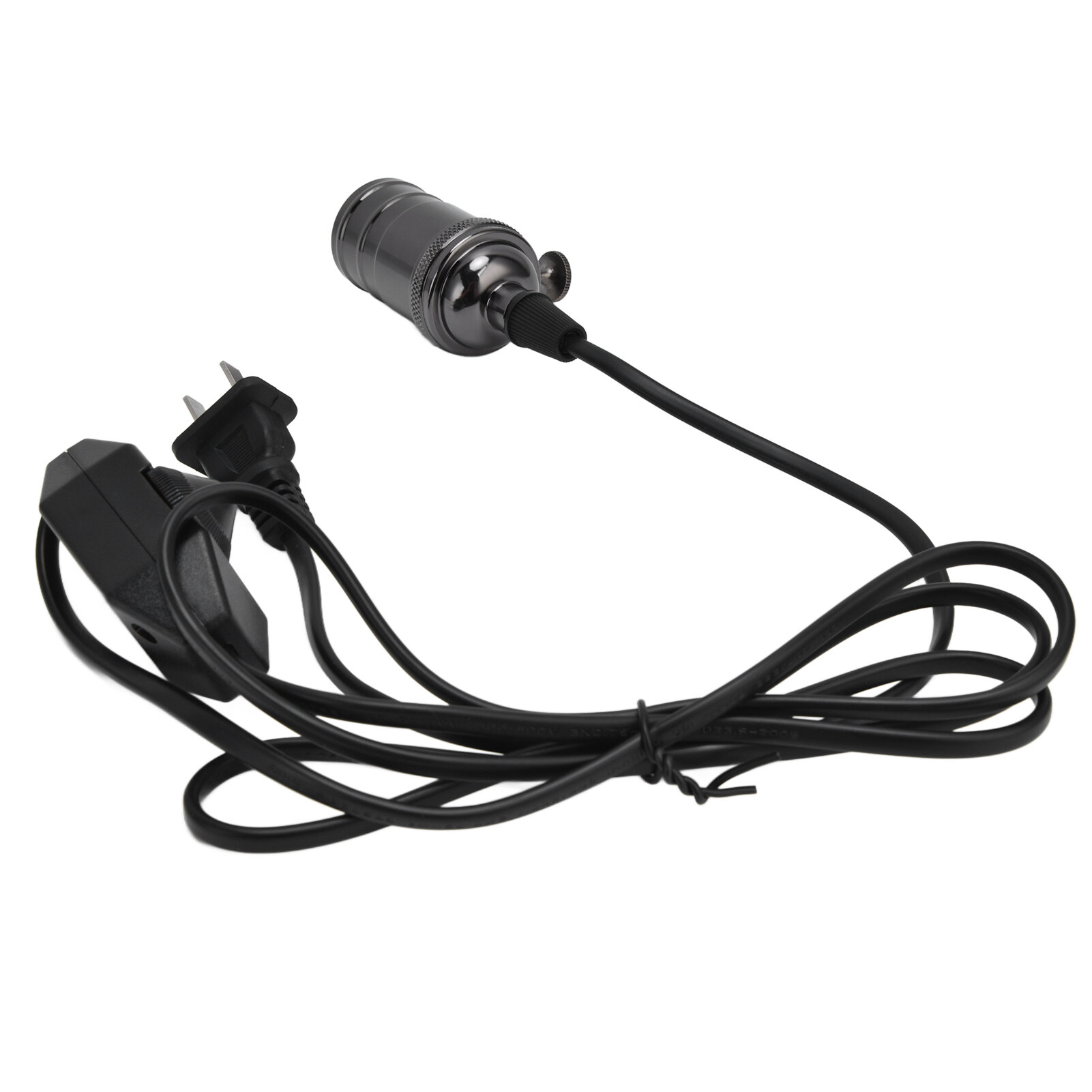 Комплекты ламп с регулируемой яркостью, практичное осветительное оборудование в стиле ретро для ламп с цоколем E26, вилка стандарта США, 110‑240 В, жемчужно-черный