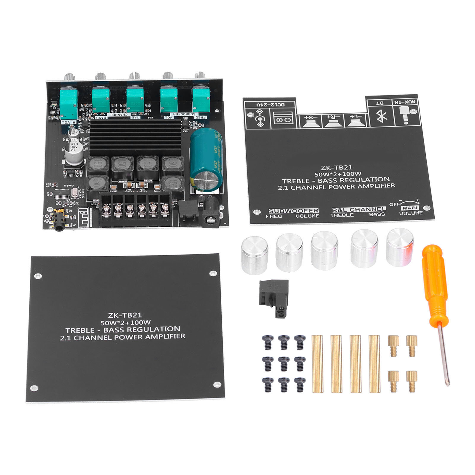 Плата аудиоусилителя Bluetooth 2.1-канальный модуль усилителя мощности для домашних колонок своими руками