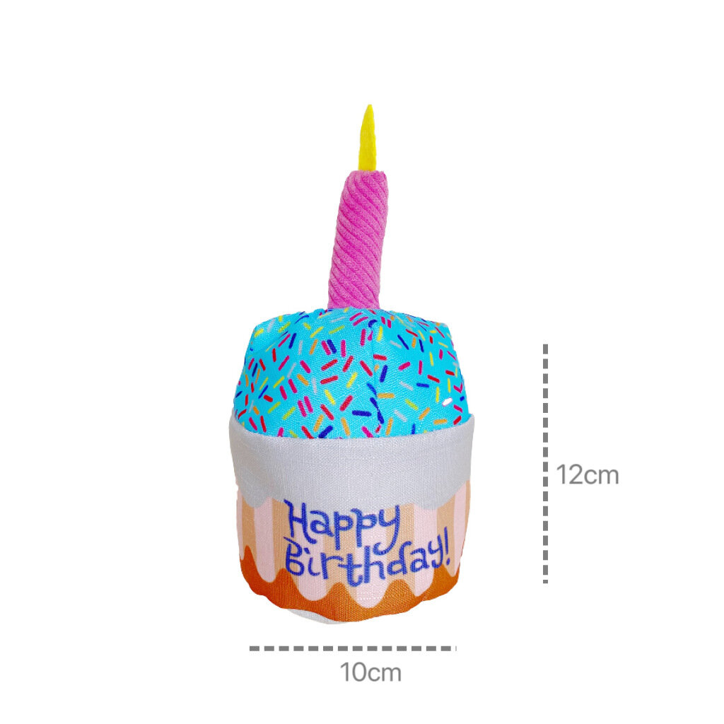 Игрушки для животных: плюшевые игрушки-тортики для собак и кошек, серия «День рождения», жевательные, звуковые, для