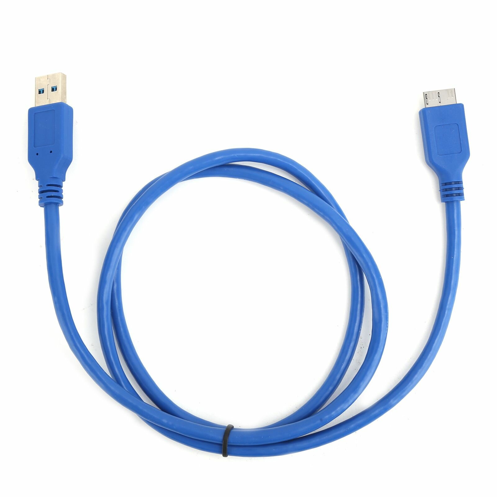 Кабель USB-A - Micro B USB3.0, 5Гбит/с, синий (0.3м)