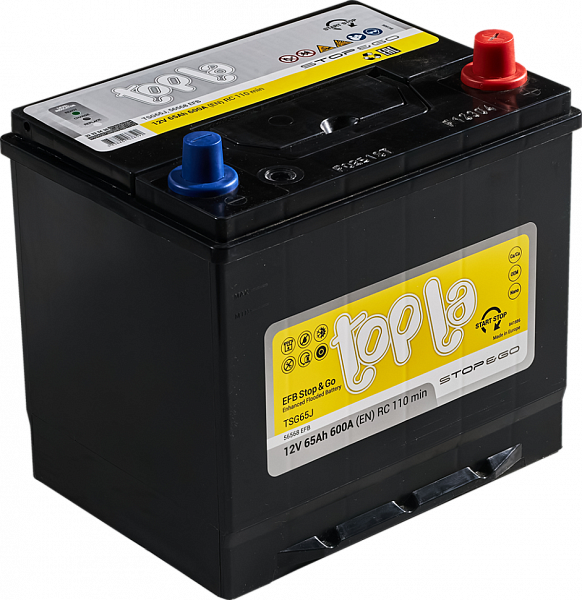 Аккумулятор Topla EFB 112260 6СТ-65 обр. 232x173x225