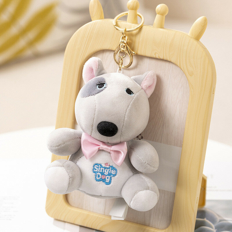 Милый плush игрушка собака хаски мини фигурка подвеска кросс бордер кукла бультерьер сид 12см 472ин