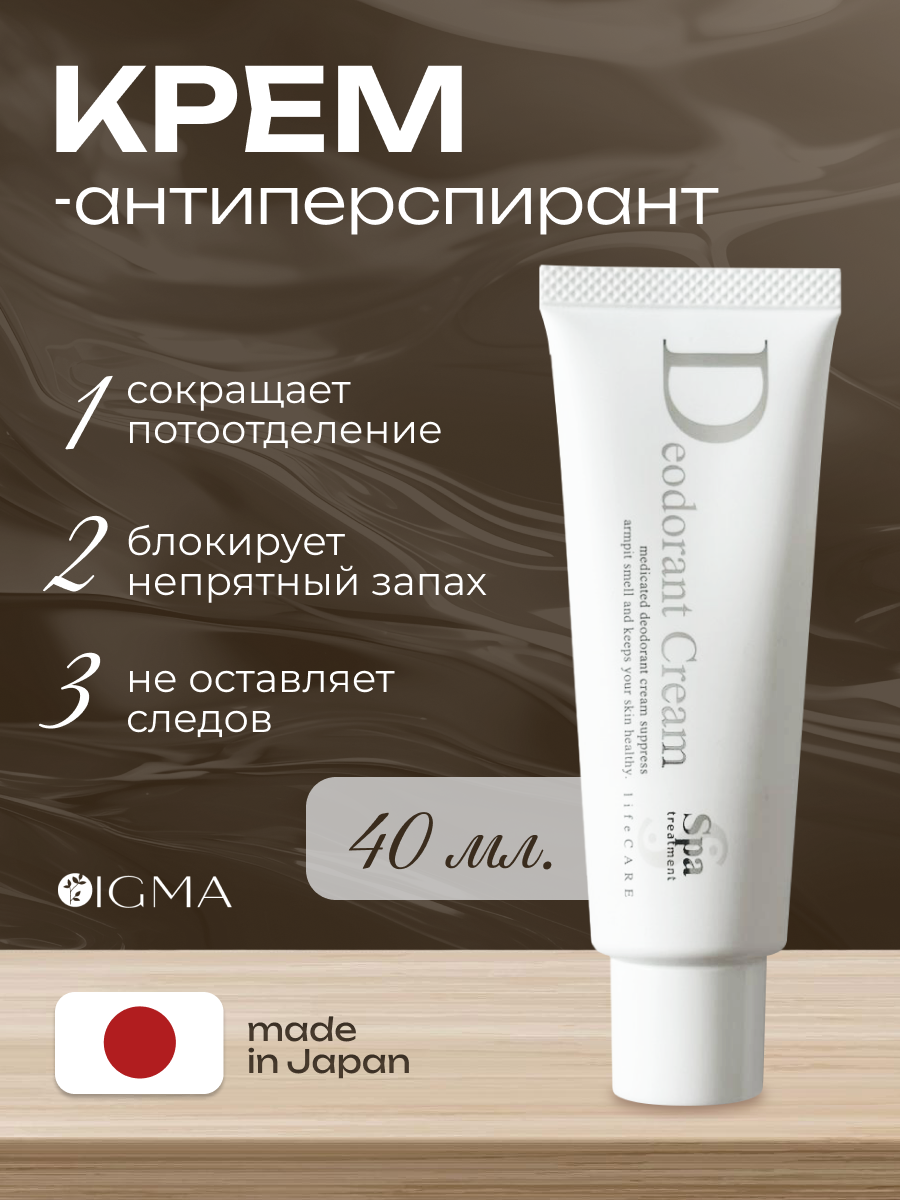 Крем-антиперспирант Блокатор пота и запаха Spa Treatment Deodorant Cream N