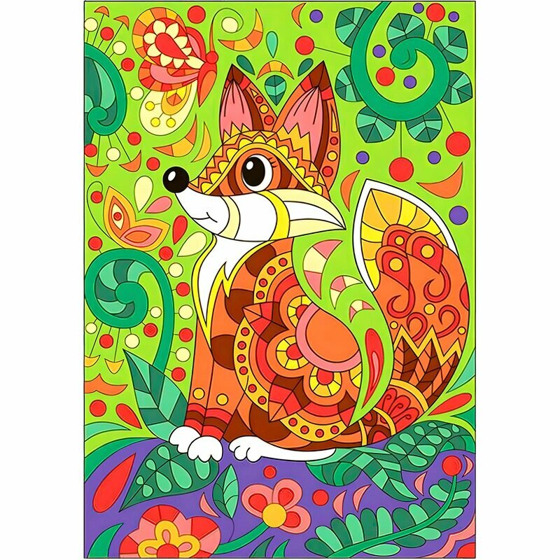 Картина по номерам Лисичка, Ркн-013