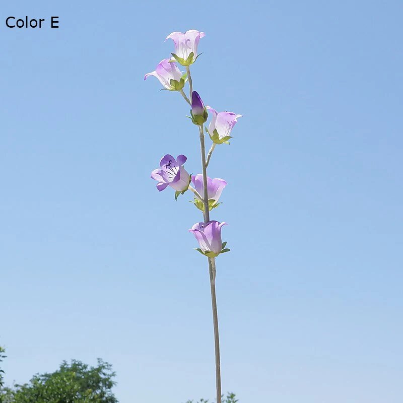 Искусственные шелковые цветы колокольчики 62 см Фиолетовый, E 1PCS