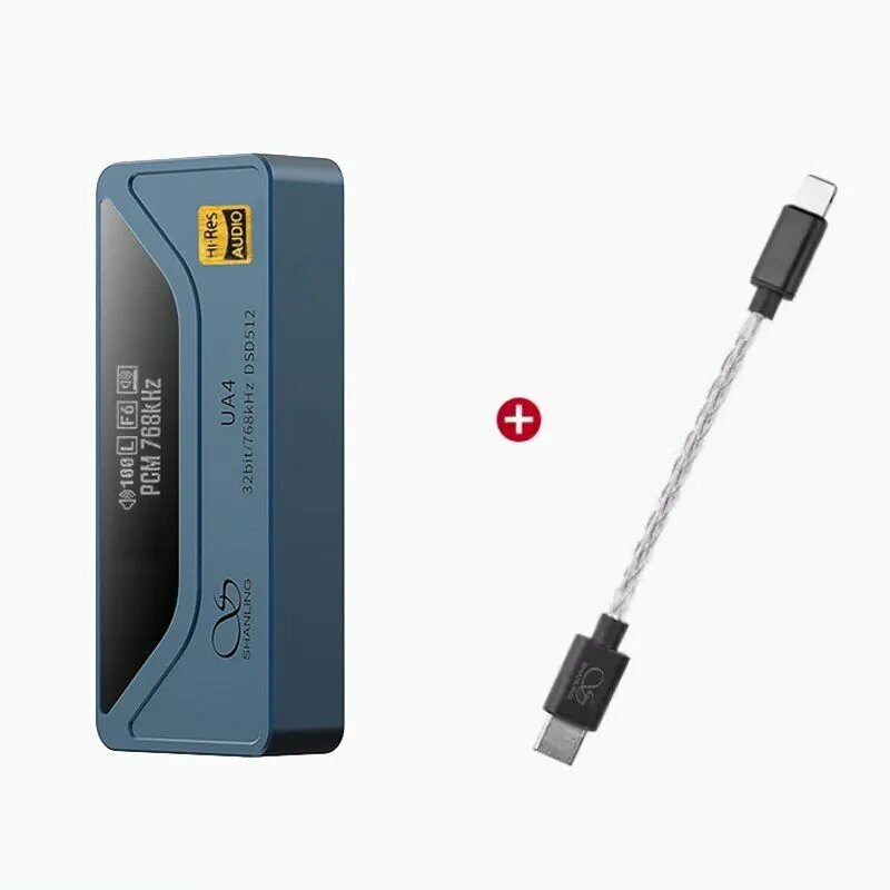 KNOW EASY-Shanling UA4 Type-C и Lighting портативный цап усилитель для наушников / HiFi USB DAC переходник для наушников 3.5/4.4mm, UAC 1.0