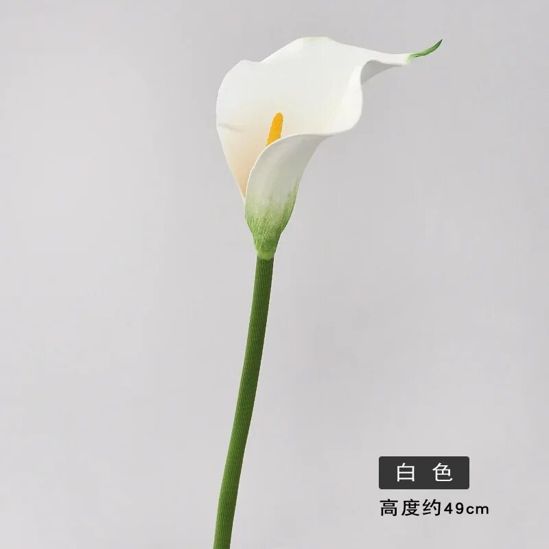 Искусственные цветы каллы LINANUO, 10 шт, Белый