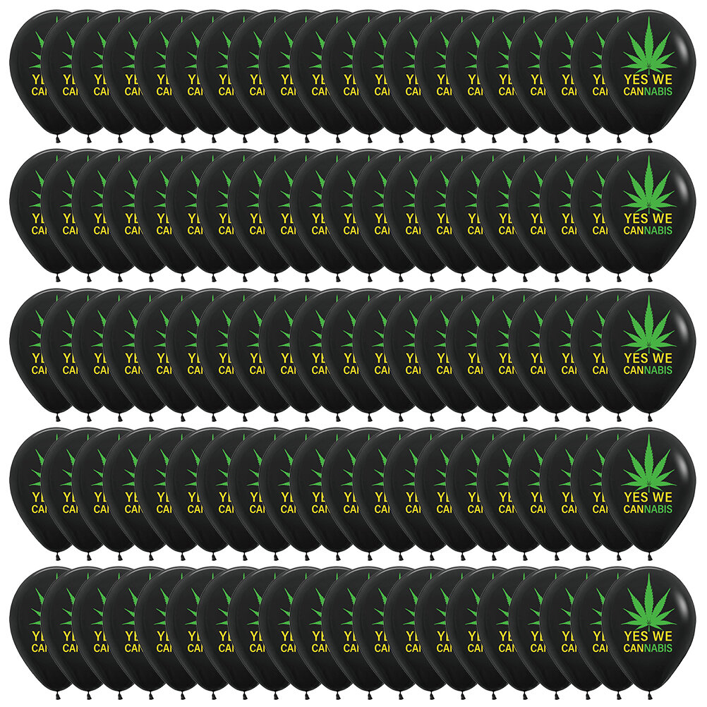 Воздушные шары из алюминиевой фольги, товары для вечеринок по случаю дня рождения, латексные шары с листьями сорняков 9 дюймов, биоразлагаемые