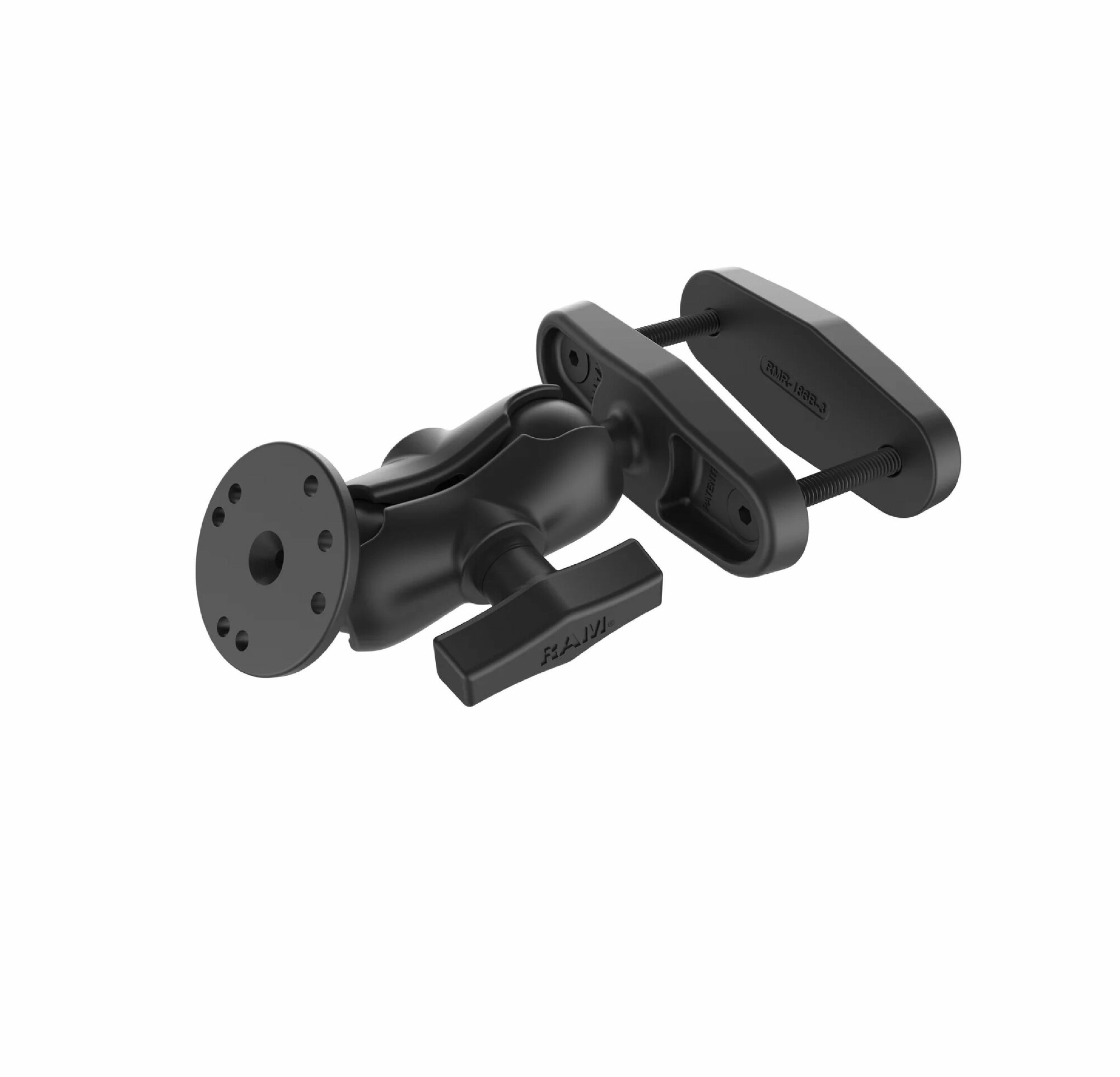 RAM-101U-B-247-3 Крепление RAM струбцина (шир, до 76 мм) муфта 90 мм шары 38 мм (1,5")