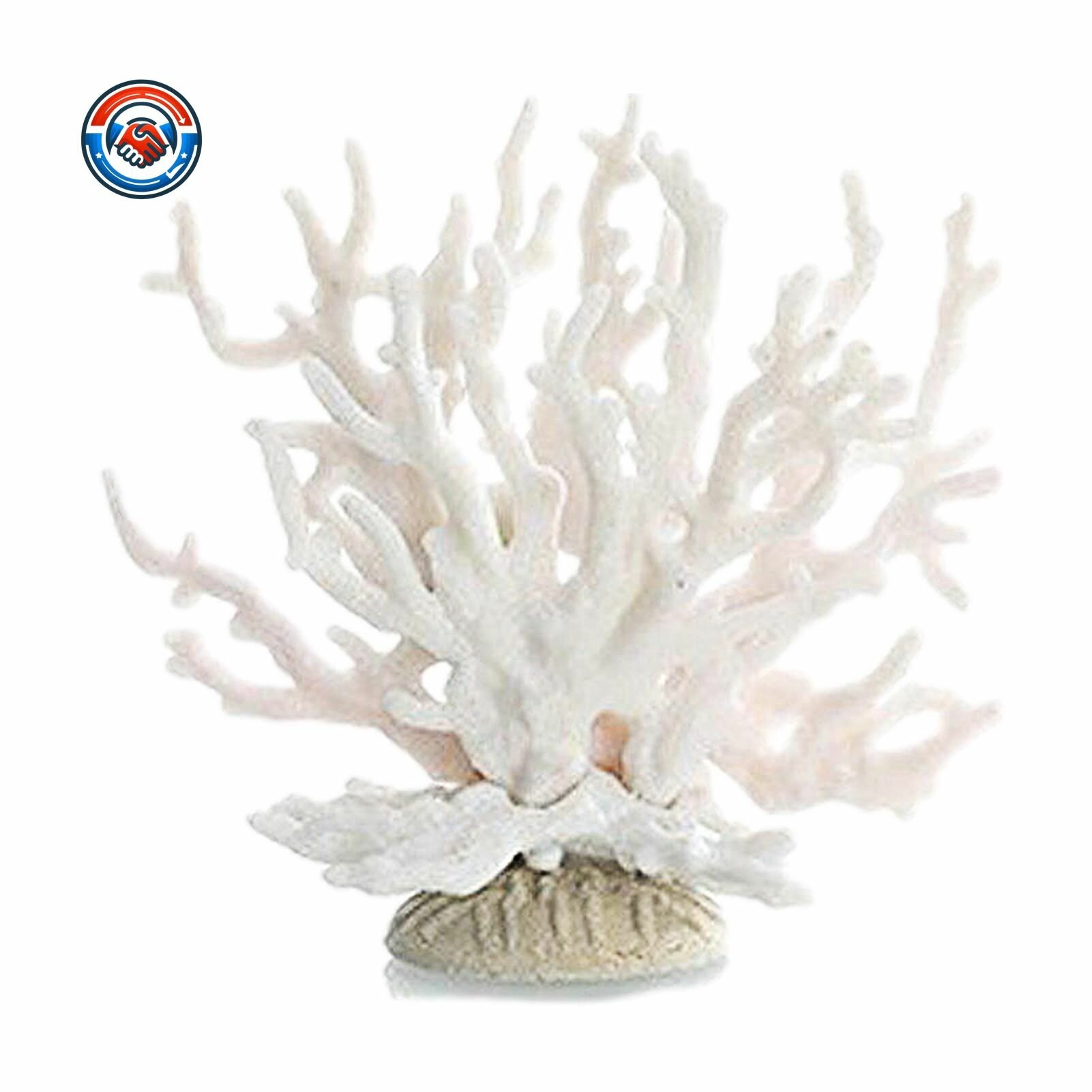 Коралл искусственный для аквариума и террариума, фиолетовый, смола, декорация подводный мир, без ухода и света, аквариумный декор