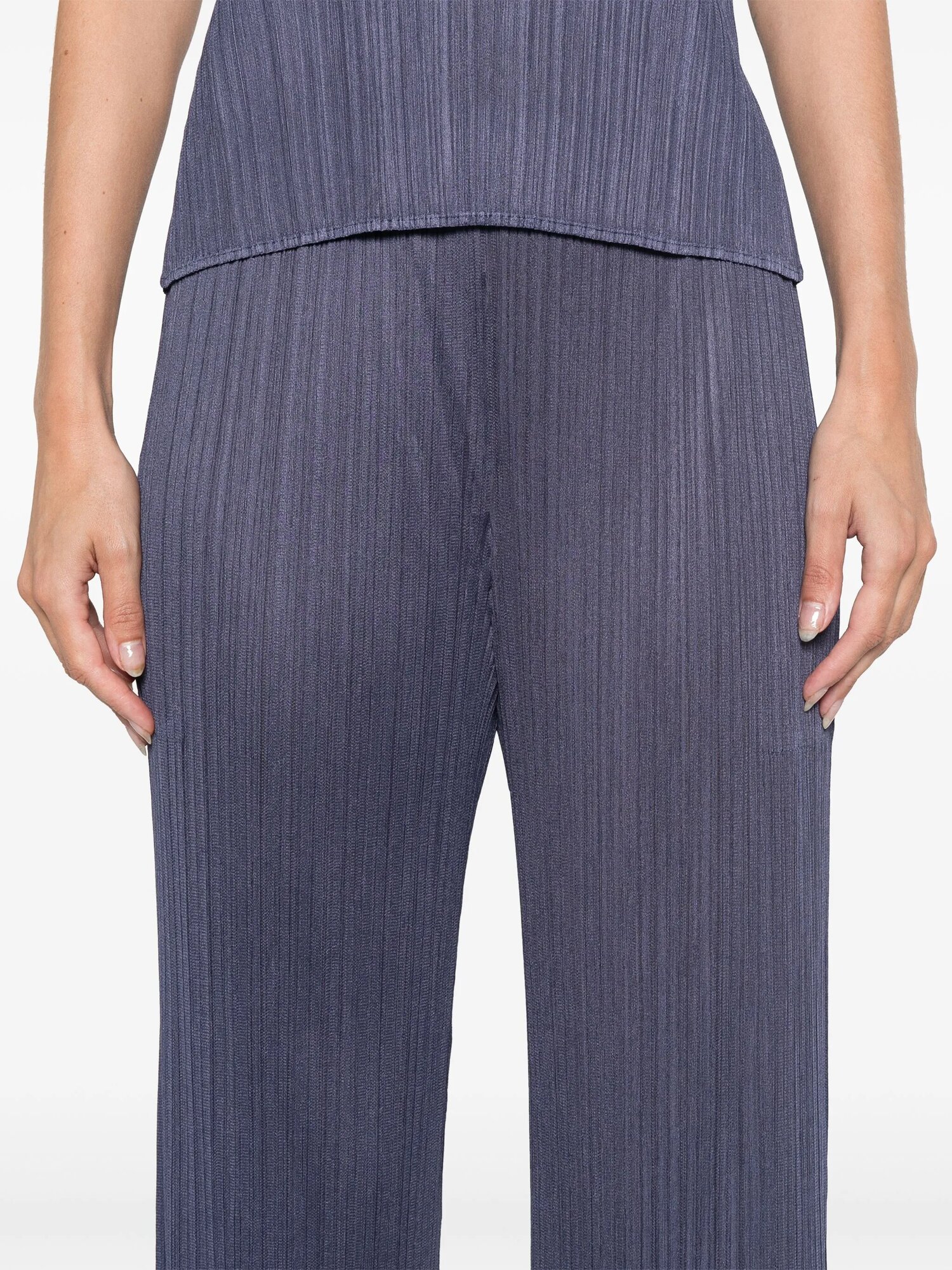 Брюки классические Pleats Please Miyake Monthly Colors: August, размер 5 NUM, синий — фото 1