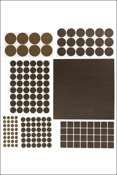 Накладки для мебели, самоклеящиеся фетровые, поглощают шум, предотвращают царапины, 1 шт