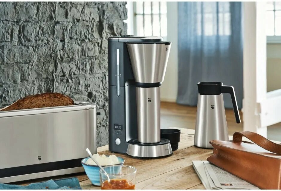 Кофеварка капельная KITCHENminis AROMA Thermo To Go, серебристый