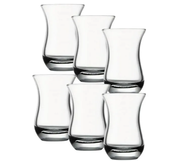 Набор Турецких стаканов для чая/кофе (армуду) на 6 персон, (62511) "Pasabahce", Cay Bardagi. 160мл.