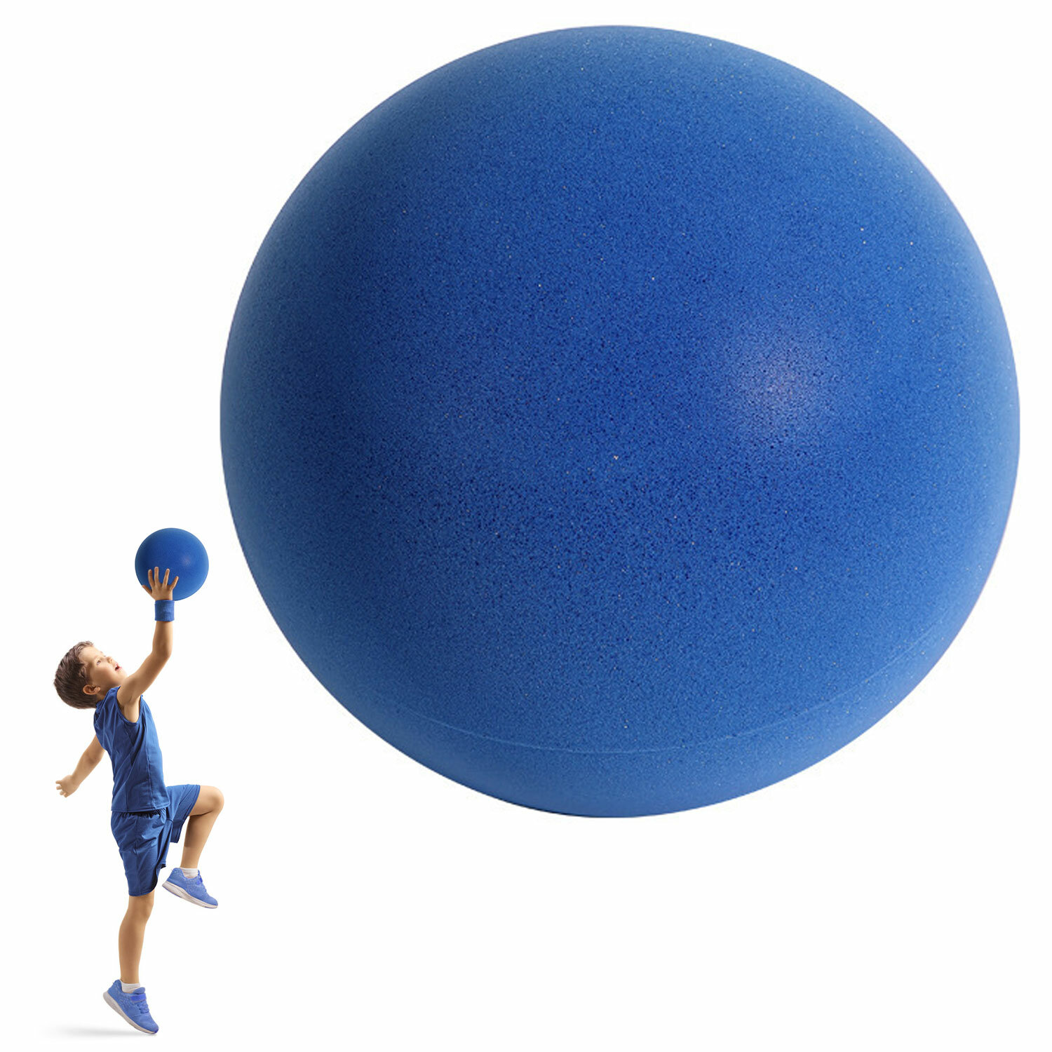 Мячик из неокрашенной высокоплотной пены для детей старше 3 лет Футбольные мячи из пены Размер Средний18 см-No. 3 мяч,140г Большой размер21см-No. 5 мяч,180г Экстра большой24см-No. 7 мяч,300г Цвет желтый, синий, зеленый, красный(дополнительно)