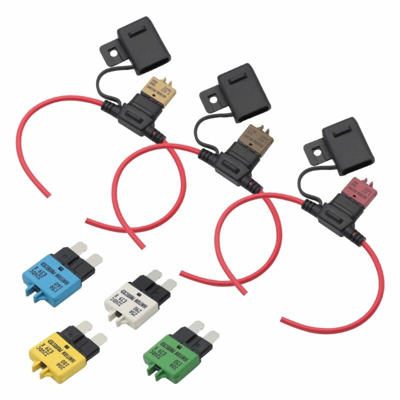 Держатели предохранителей 30А с проводами 12 AWG