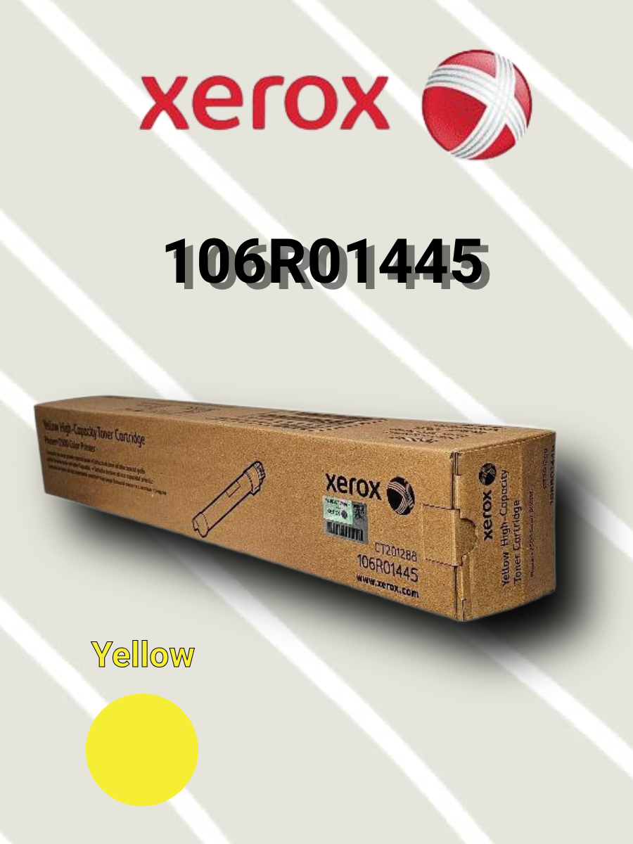 Картридж лазерный Xerox 106R01445 жёлтый (17800стр.) для Xerox Phaser7500