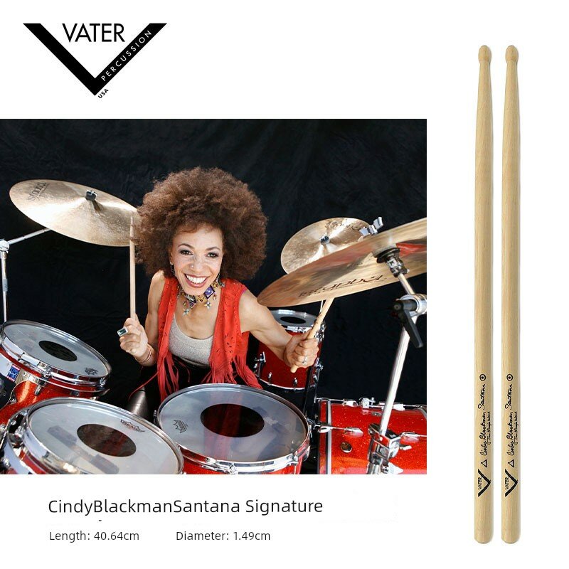 VATER Cindy Blackman Santana Тяжелые Барабанные Палочки Набор Подписанные Исполнителем - Прочный