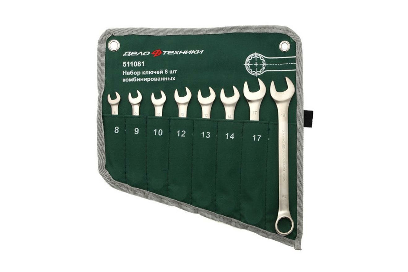 Набор ключей комбинированных - 8 шт. тетрон. сумка Дело Техники 511081