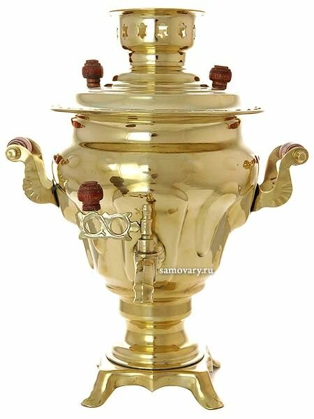 Самовар электрический 2.5 л. жёлтый репа