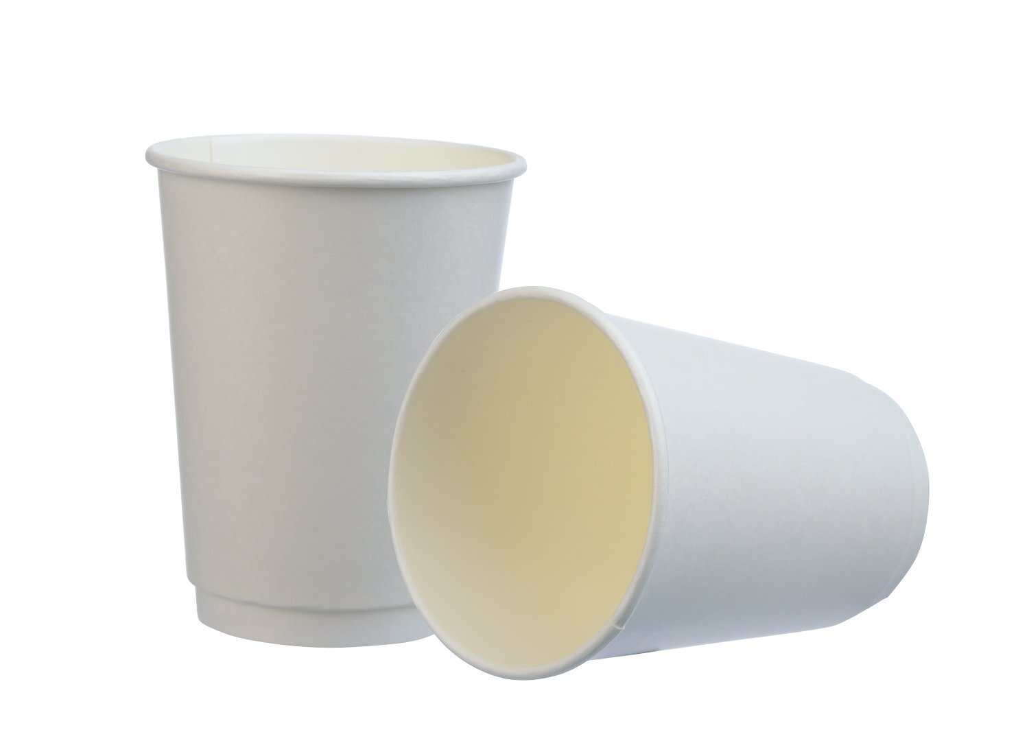 Бумажный стакан для кофе (300 мл) белый, двухслойный 25 шт