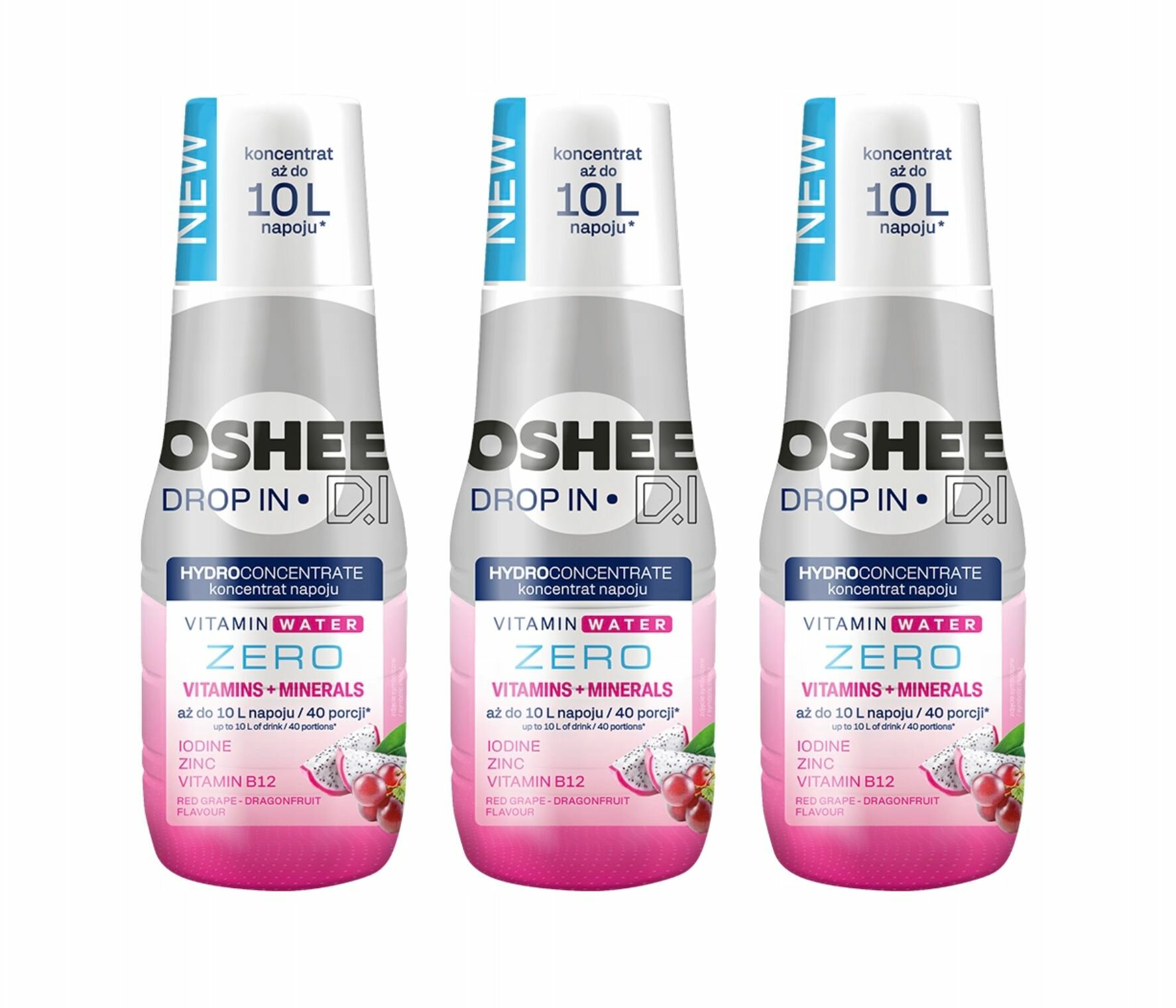 Сиропы-концентрат SodaStream набор OSHEE Витамины и минералы - Виноград и питахайя - 500 мл