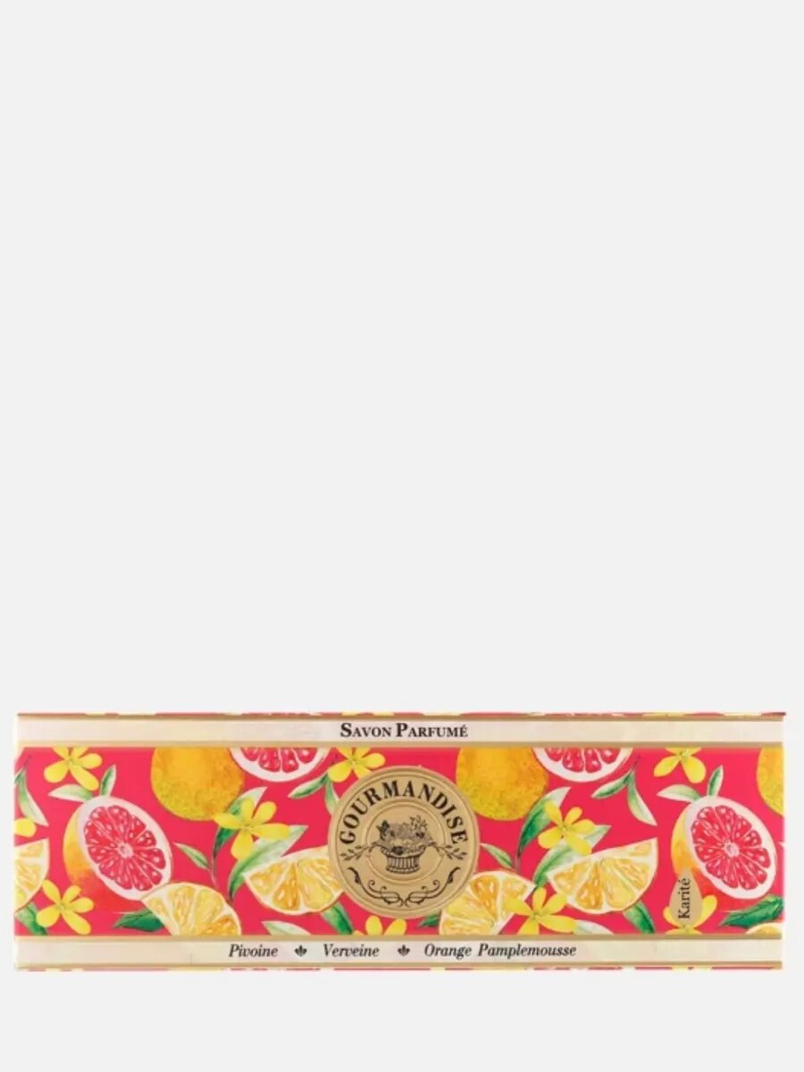 Набор мыла GOURMANDISE пион, вербена, апельсин грейпфрут, Адвент