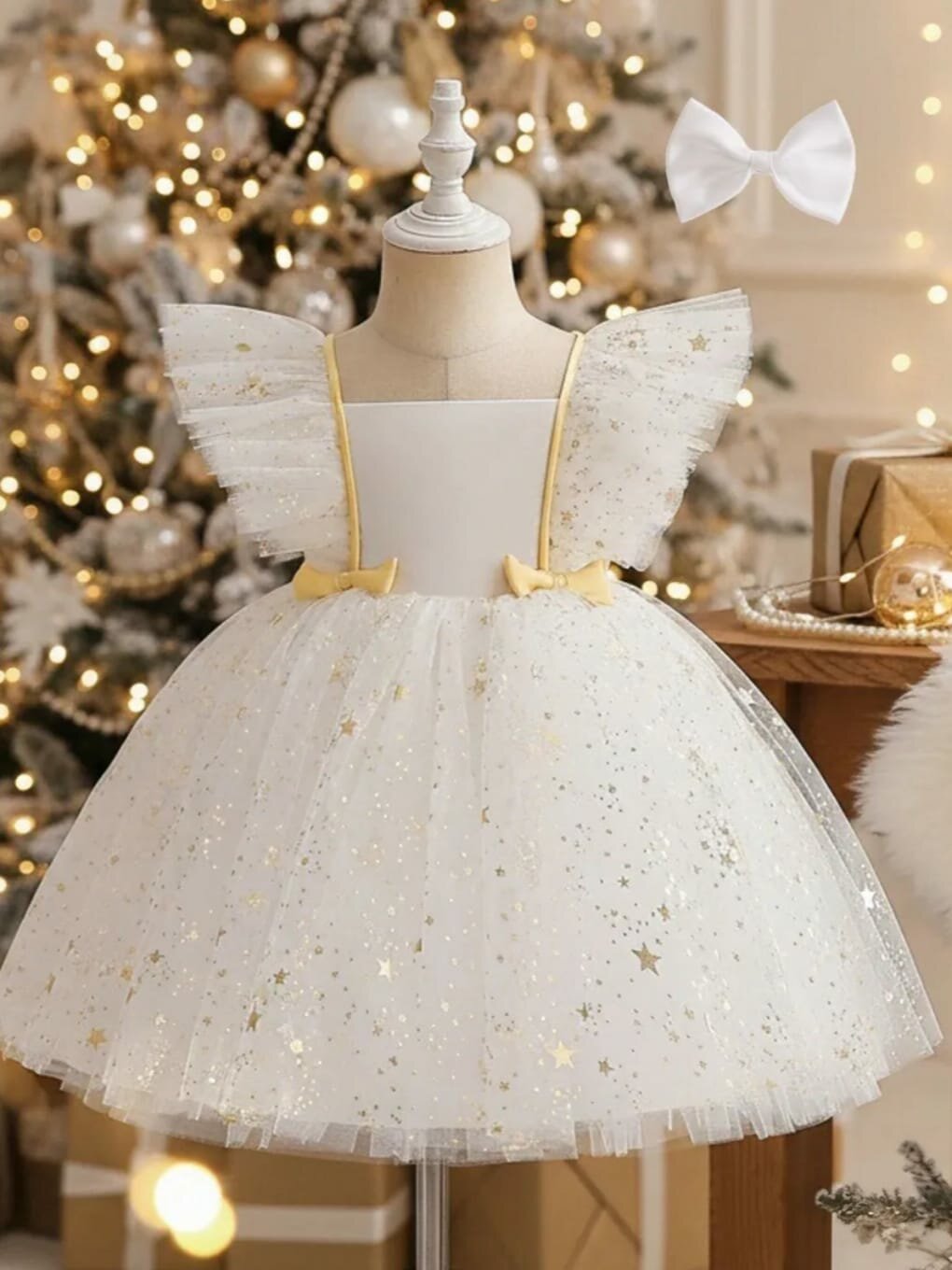 Платье Новогоднее платье. Снежинка, звездочка