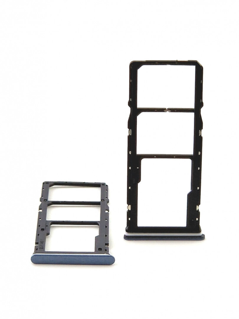 Слот SIM/ microSD-карт для Xiaomi Poco C65 синий