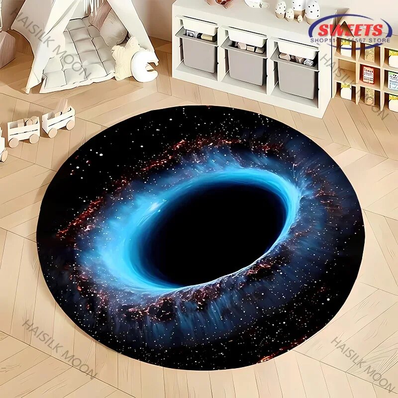 Круглый ковер HAISILK MOON «Космическая галактика» Diameter -100cm, Style I
