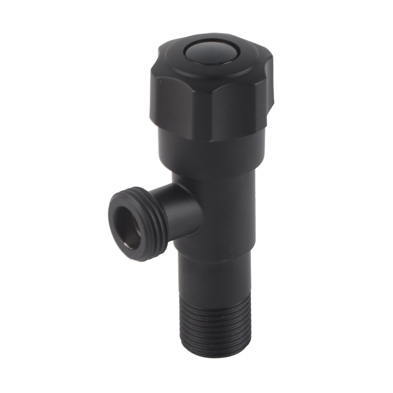 Черный угловой клапан из нержавеющей стали G1/2 для биде с треугольным соединением, аксессуары для ванной комнаты