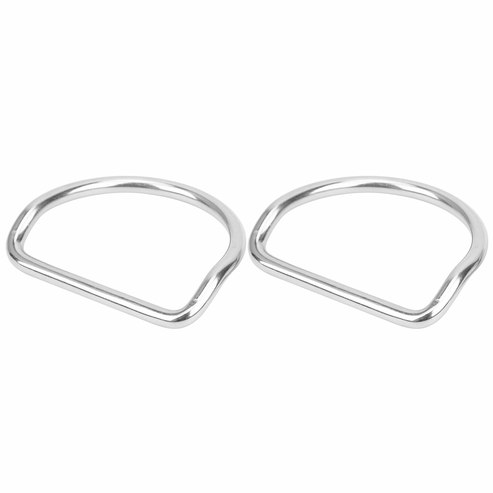 2 шт. изогнутых кольцевых замков для лямок 5,08 см из нержавеющей стали для ремня для погружений и активного отдыха