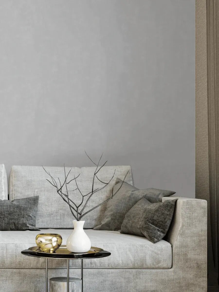 Обои метровые однотонные матовые