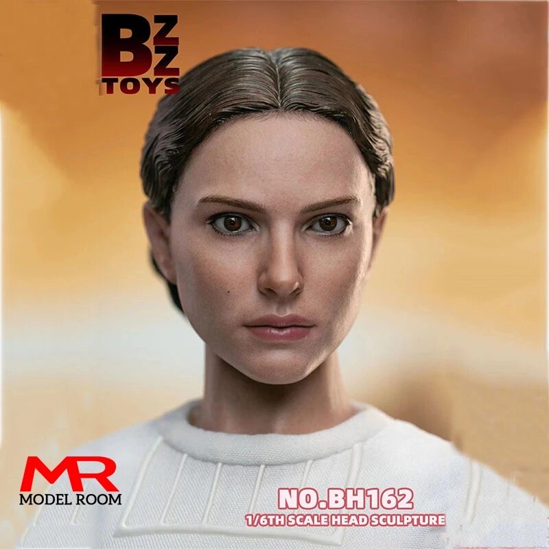 BZZ TOYS BH162 1/6 голова Натали Портман, скульптура головы из ПВХ, модель для резьбы по голове, подходит для 12 дюймов, фигурка женщины-солдата, тело куклы