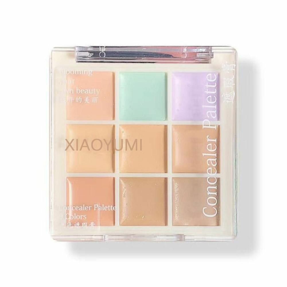 Палитра консилеров из девяти цветов