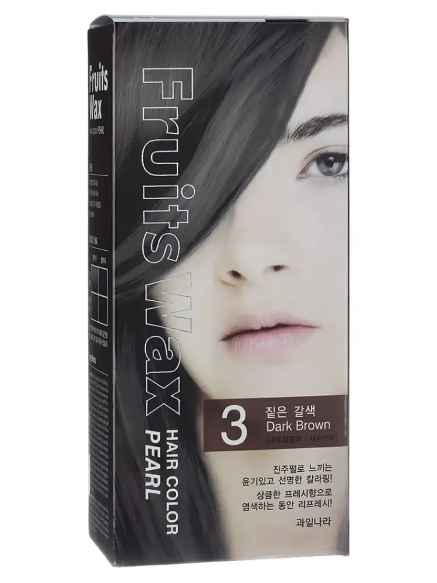 Краска для волос Welcos Fruits Wax Pearl Hair Color на фруктовой основе, 03