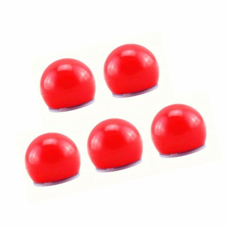 Клоунский светящийся красный нос-5 шт