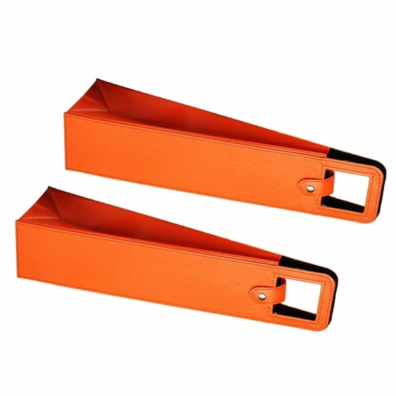 Упаковка из 2 предметов, кожаный пакет для упаковки красного вина-оранжевый