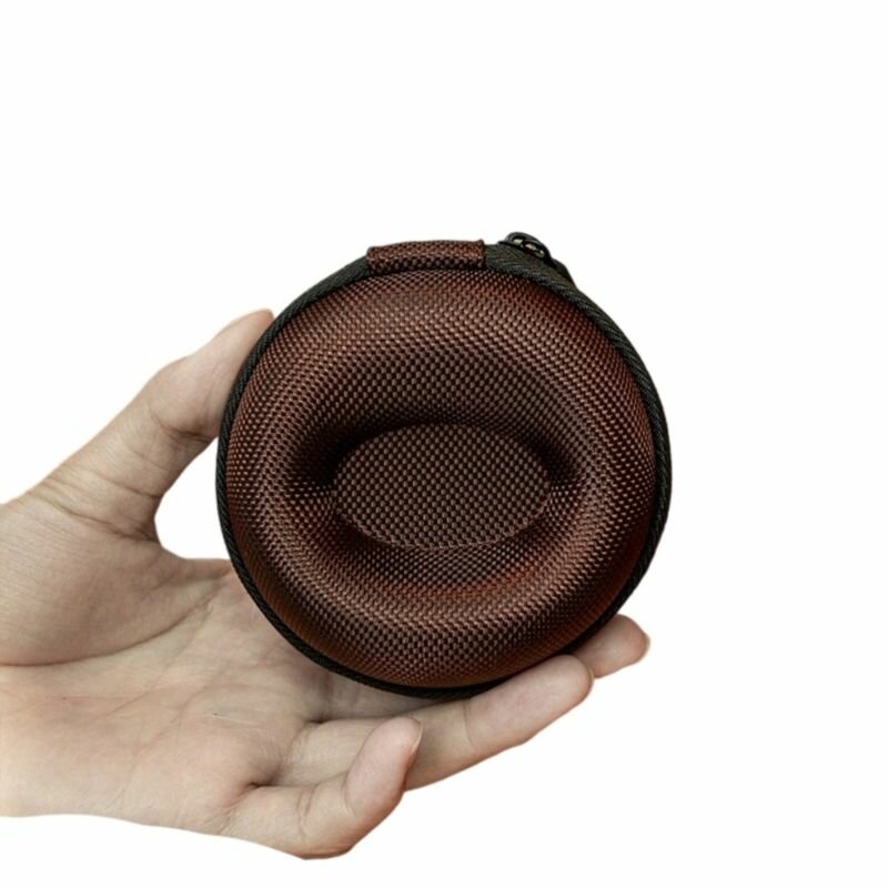 Коробка для хранения часов EVA, удобная коробка часов, устойчивая к сжатию круглая сумка часов-коричневый