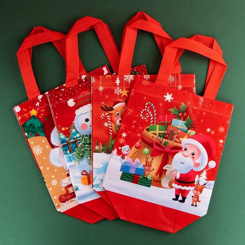 StoBag Рождественские сумки-тоут 12 шт, Mixed, 36x32x12cm